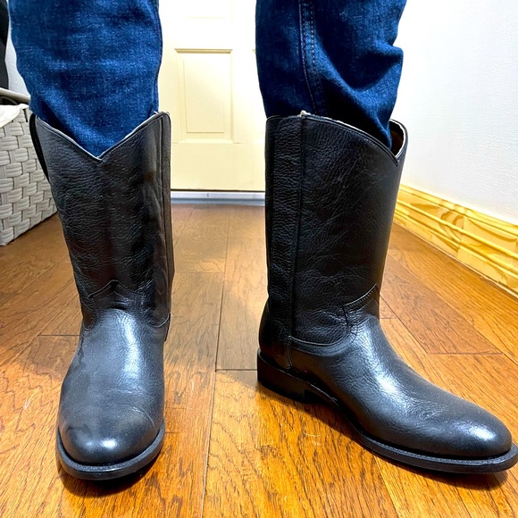 Shoes | Mens Rancho Black Cowboy Boots | Poshmark